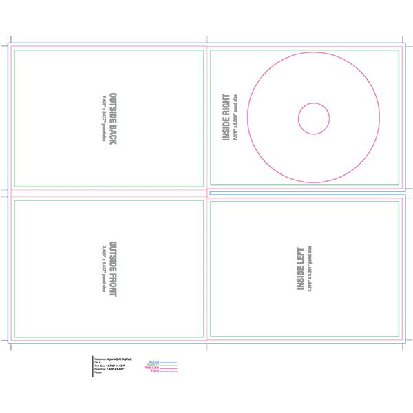 cd digipak template